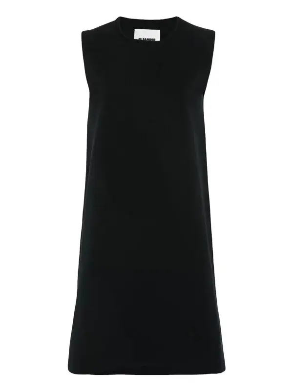 JIL SANDER Sleeveless Shift Dress - Black