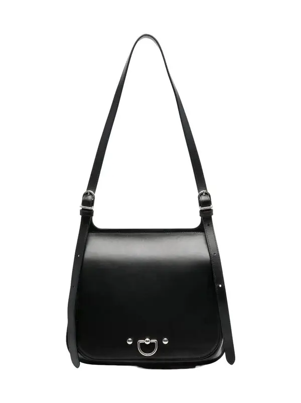 DURAZZI MILANO D-ring Calf Leather Tote Bag - Black