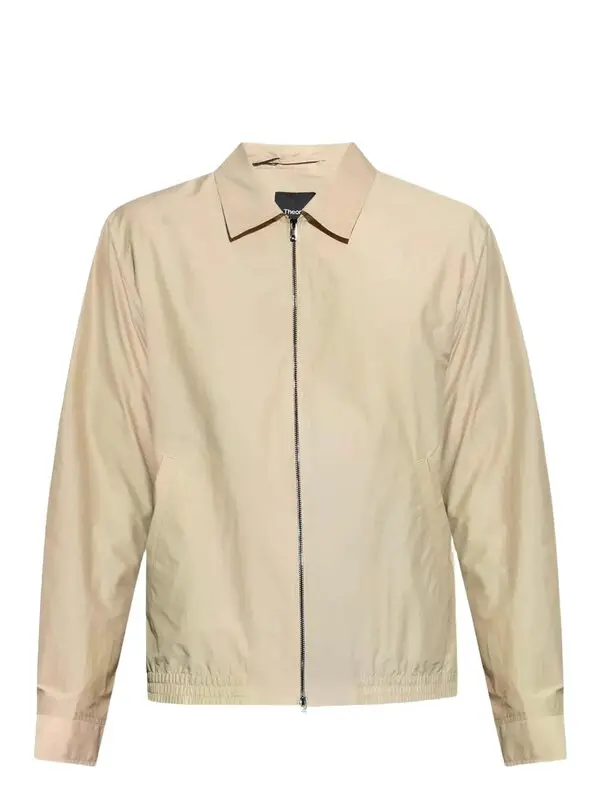 Theory Zip-up Lightweight Jacket - Neutrals