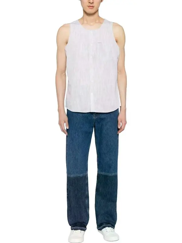 PRIVATE STOCK LABS Geronimo Woven Tank Shirt - Grey