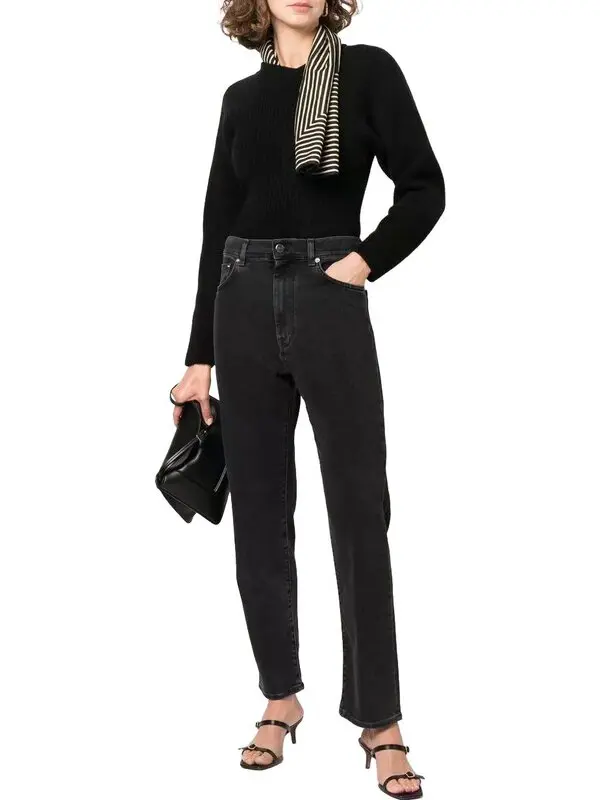 Loulou De Saison High-rise Straight-leg Jeans - Black