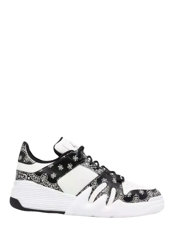 GIUSEPPE ZANOTTI Bandana-print Low-top Sneakers - White