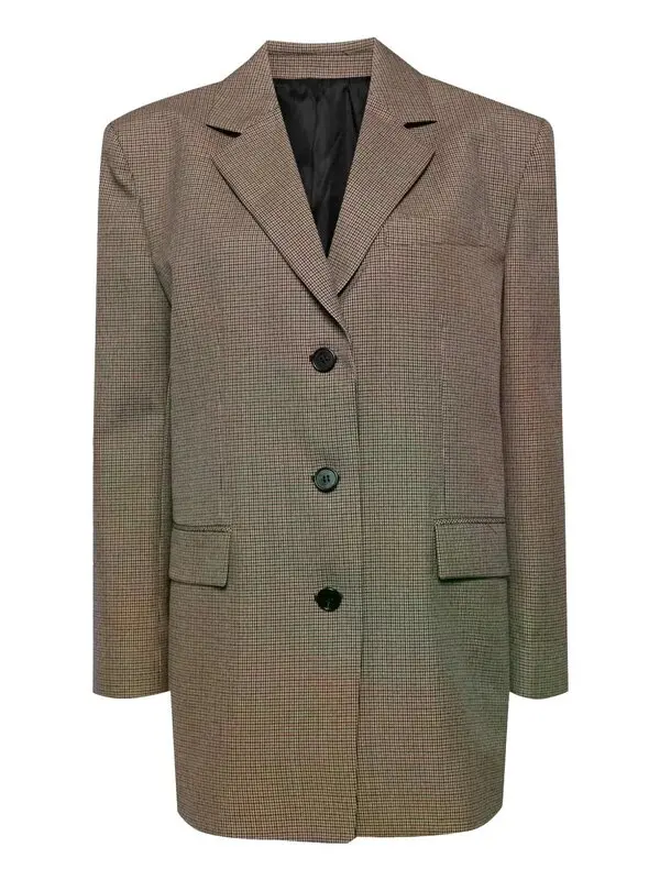 JUUN.J Loose Fit Single Jacket - Brown