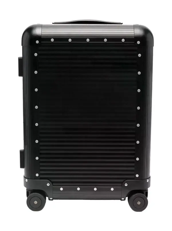 FPM MILANO Spinner 55 Suitcase With Stud Embellishment - Black