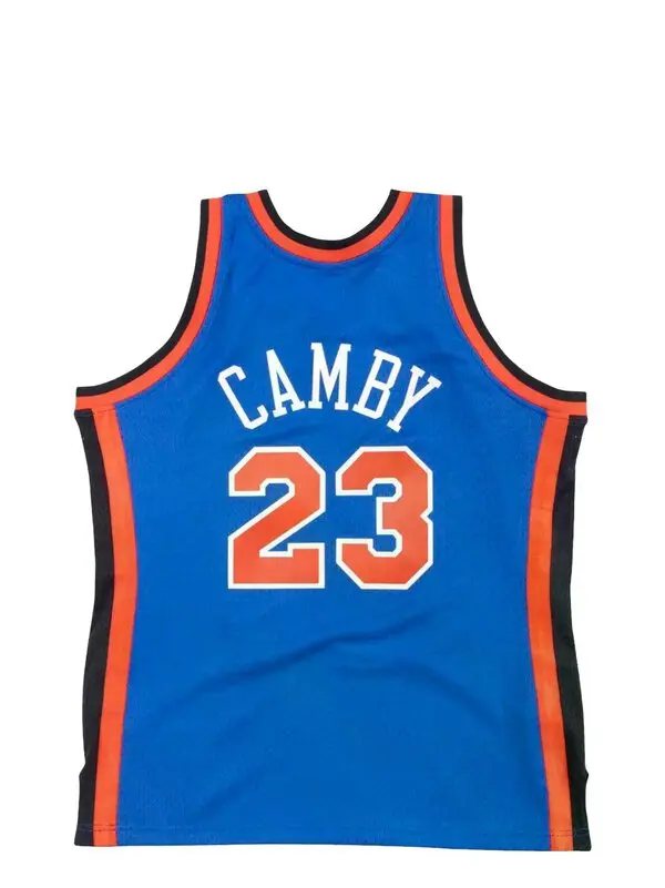 Mitchell & Ness X Nba New York Knicks 98-99 Marcus Camby Swingman Tank Top - Blue