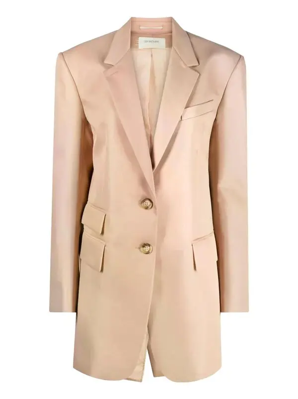 Sportmax Notched-lapels Single-breasted Blazer - Neutrals