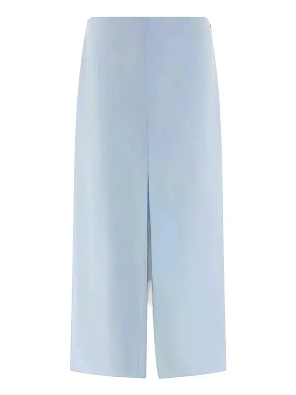 FERRAGAMO Layered Midi Skirt - Blue