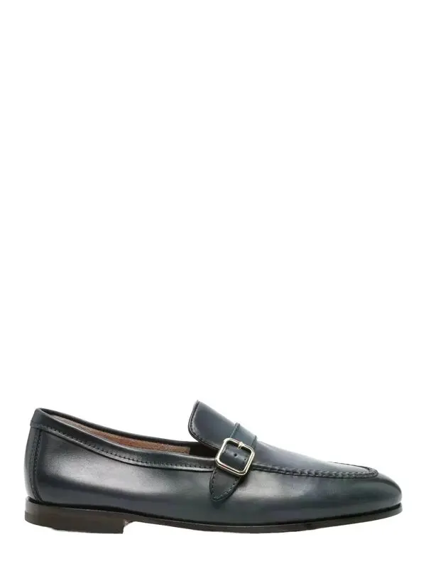 Santoni Single-buckle Loafers - Blue