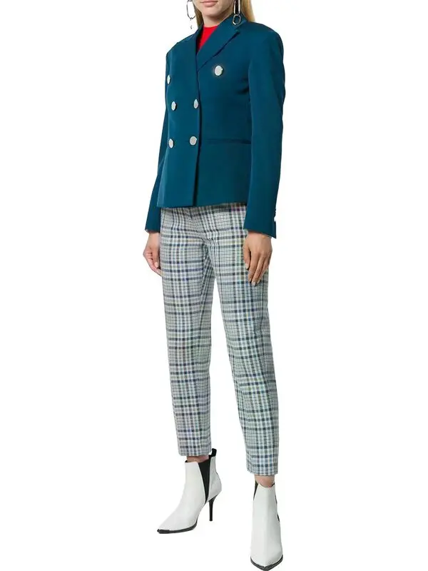 Calvin Klein Peaked Lapel Blazer - Blue