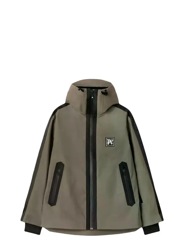 Palm Angels Reflective Hooded Ski Jacket - Grey