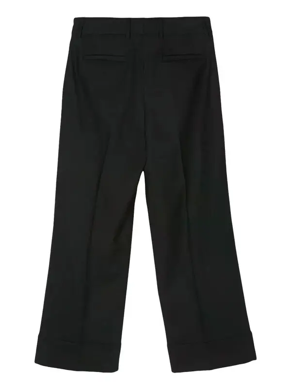 Incotex Wide-leg Tailored Trousers - Black