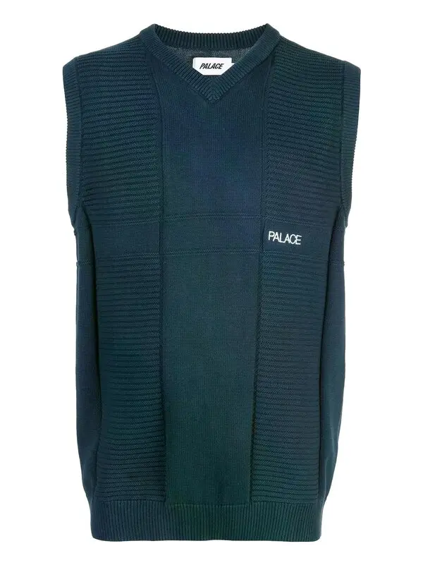 PALACE Retire Flex Knit Vest - Blue