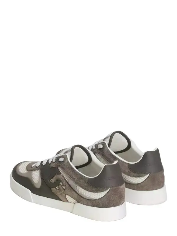 Dolce & Gabbana Panelled Lace-up Sneakers - Grey