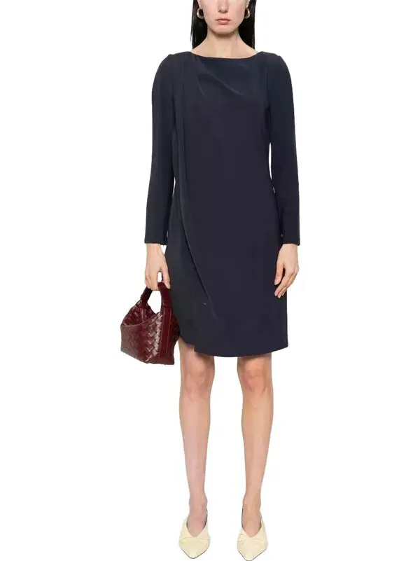 Emporio Armani Long-sleeve Mini Dress - Blue