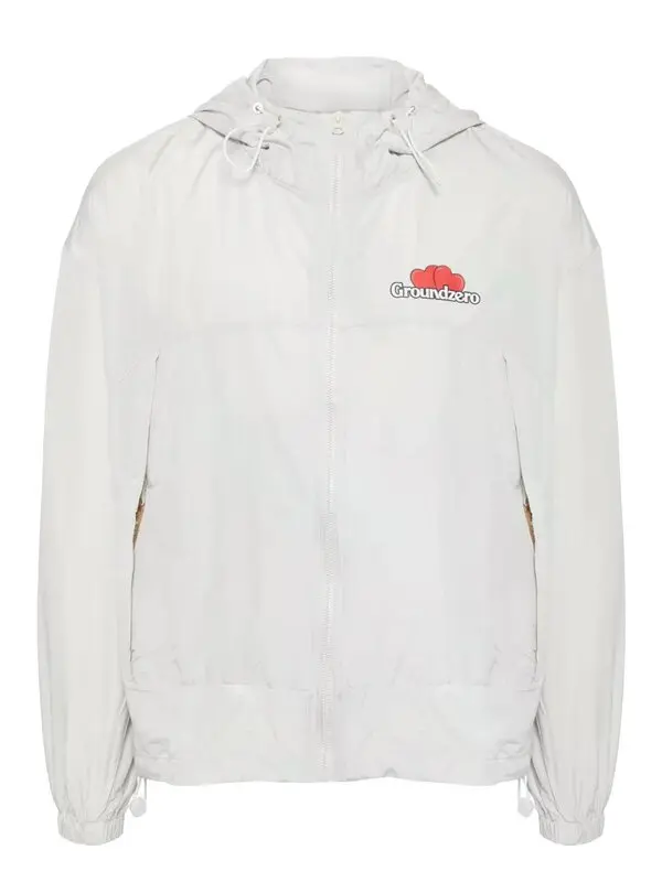 GROUND ZERO Lightweight Logo Print Jacket - Grey