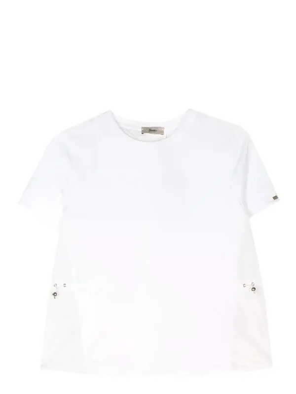 Herno Contrast-panel T-shirt - White