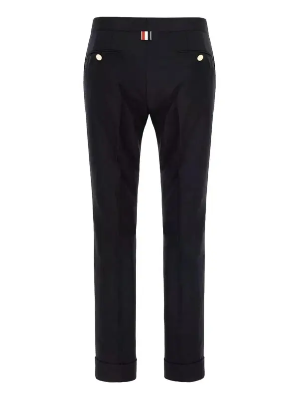 Thom Browne Cropped Tailored Trousers - Blue