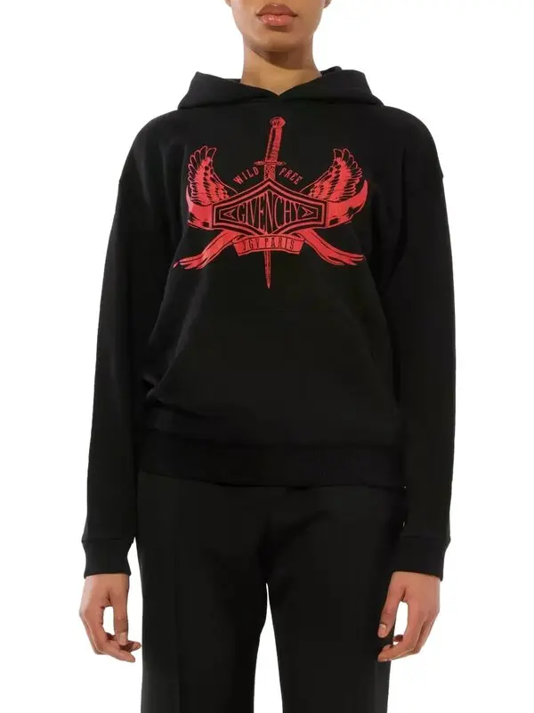 Givenchy Taurus Cotton Hoodie - Black