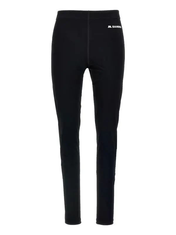 JIL SANDER Logo-print Leggings - Black