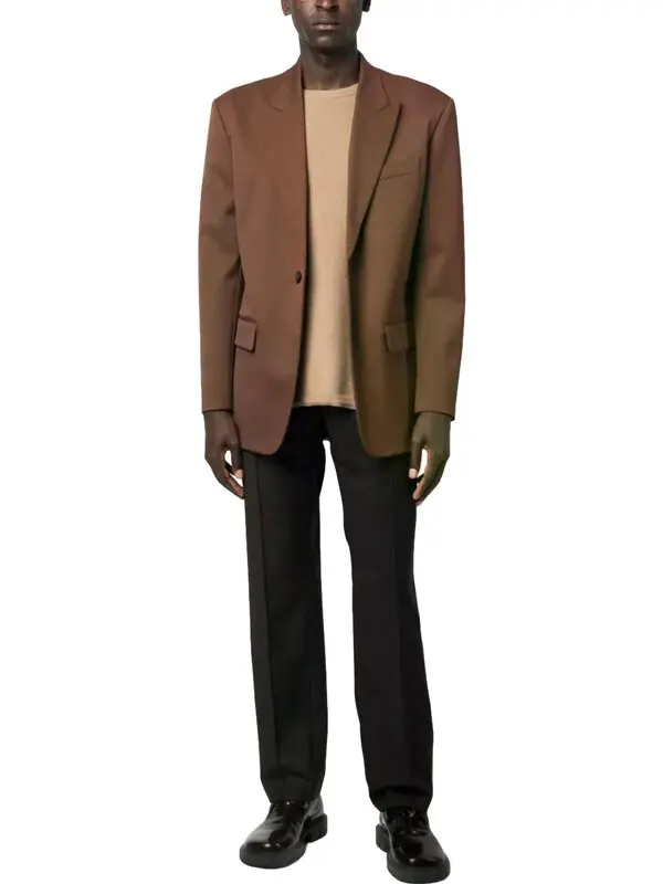 Valentino Garavani Straight-leg Drawstring Trousers - Brown