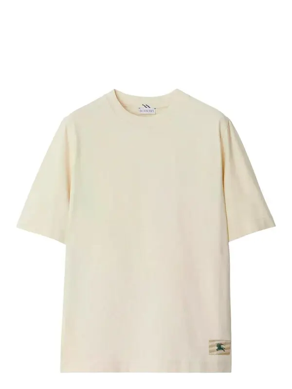 Burberry Equestrian Knight Motif Cotton T-shirt - Neutrals