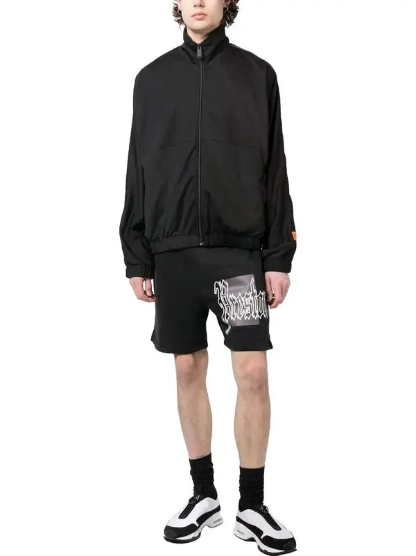 Heron Preston Logo-print Strap Zip-up Jacket - Black