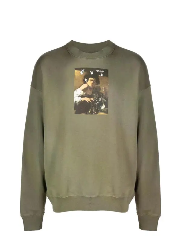 Off-White Caravaggio Painting Sweatshirt - Green