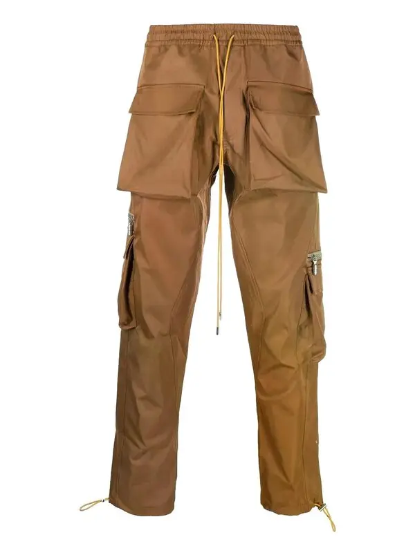 Rhude Straight-leg Cargo Trousers - Brown