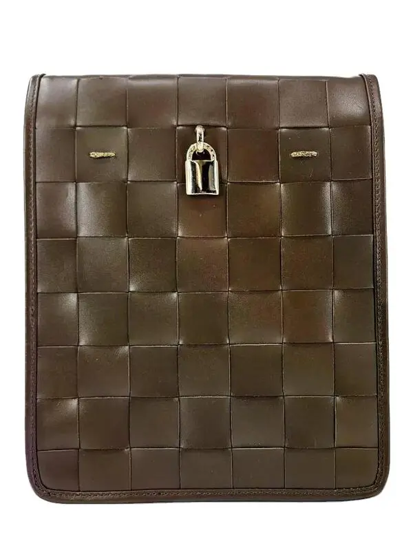 MADISON MAISON Woven Crossbody Bag - Brown
