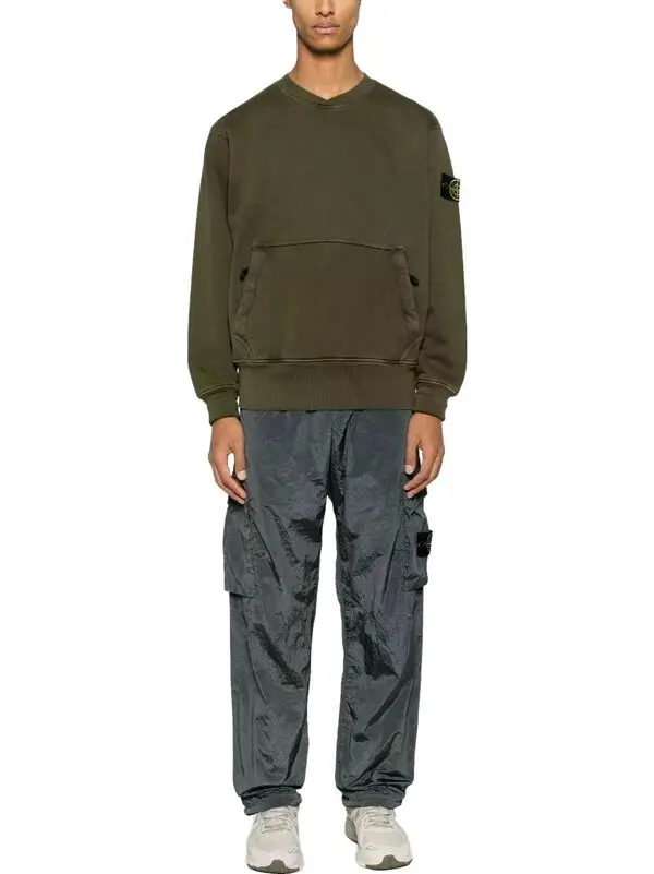 Stone Island Cargo Trousers With Compass Badge - Grey