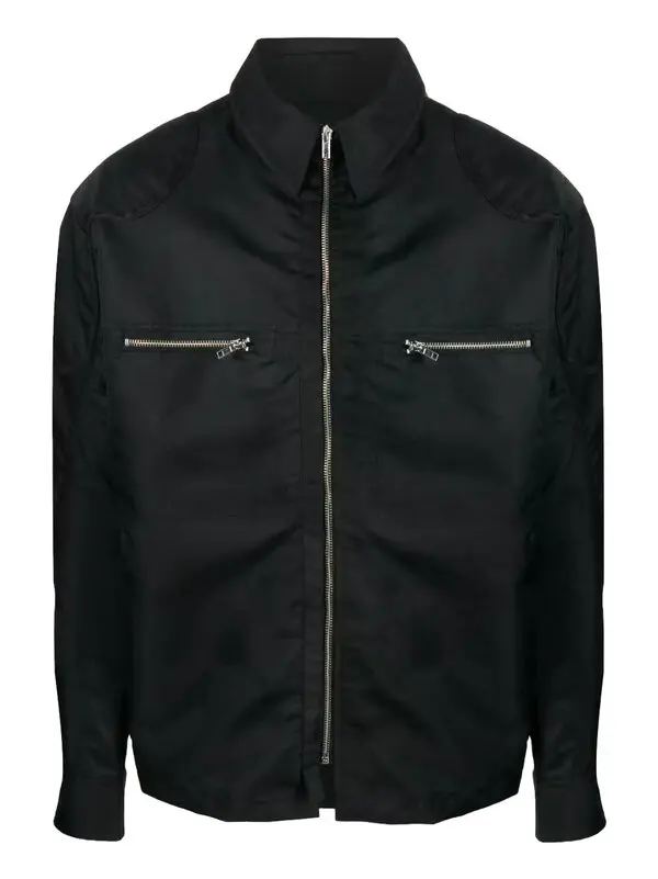 GMBH Zip-up Shirt Jacket - Black