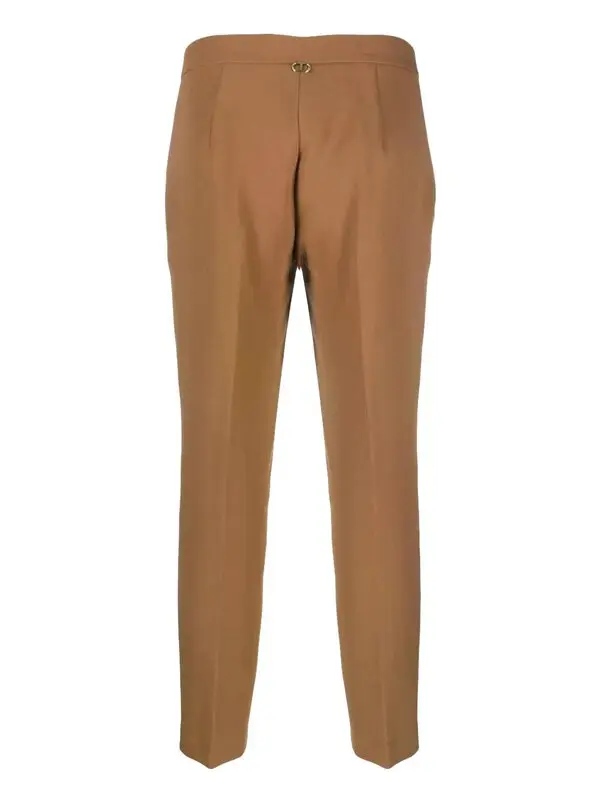 TWINSET Tailored Slim-cut Cigarette Trousers - Brown