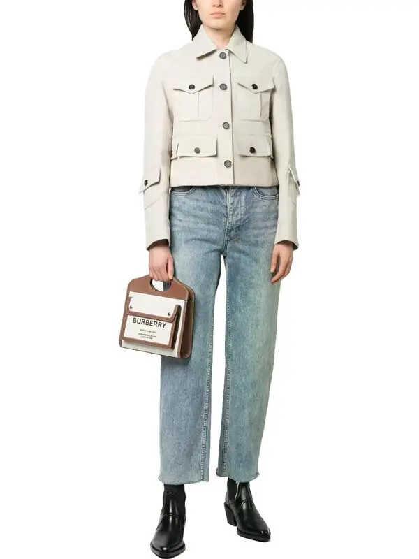 DURAZZI MILANO Multi-pocket Cropped Jacket - Neutrals