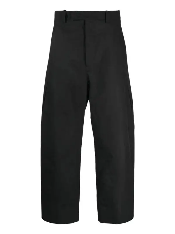 CRAIG GREEN Wide-leg Cropped Trousers - Black