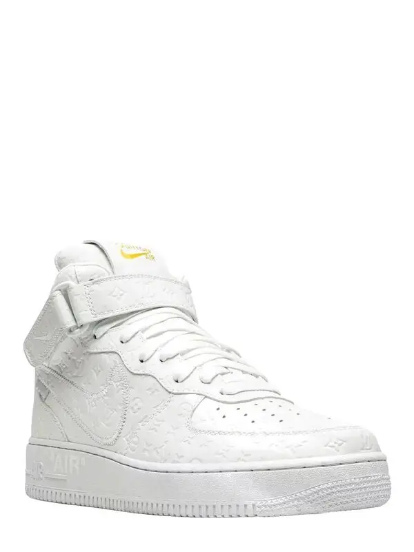 Nike X Louis Vuitton X Virgil Abloh Air Force 1 Mid Sneakers - White