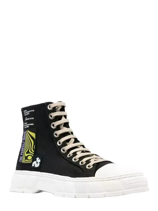VIRON 1982 Wave High-top Sneakers - Black