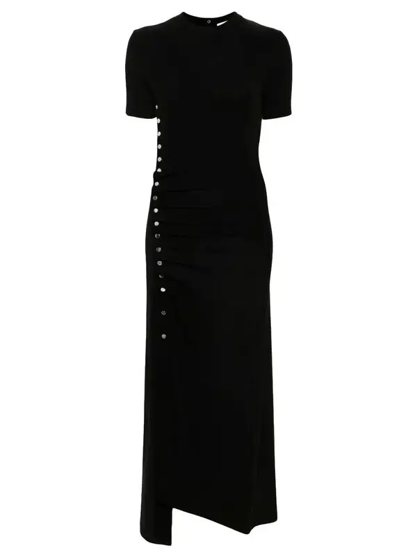 Rabanne Pleated Dress - Black