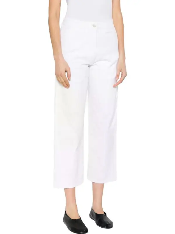 Fabiana Filippi High-rise Straight-leg Denim - White