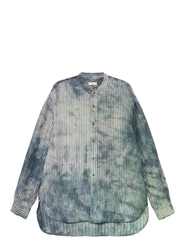 CALMLENCE Striped Shirt - Blue