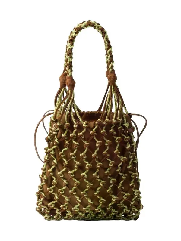 Prada Small Noué Tote Bag - Brown