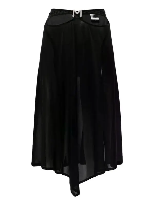 MUGLER M Cut-out Midi Skirt - Black