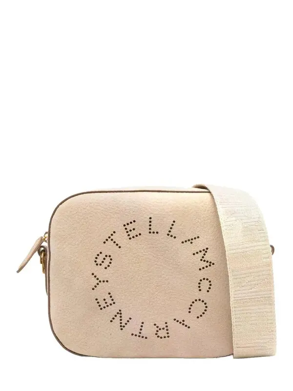 Stella McCartney Logo Perforated Camera Bag - Neutrals
