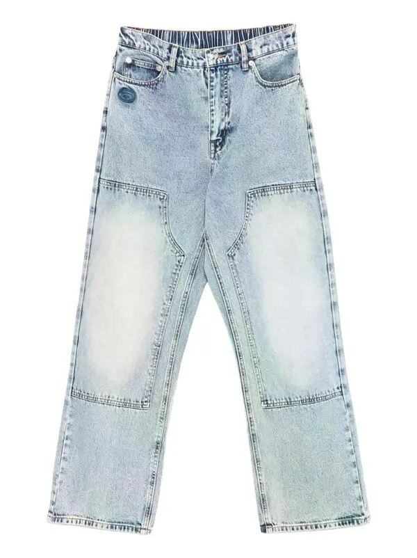 A BATHING APE Moonface Logo Jeans - Blue