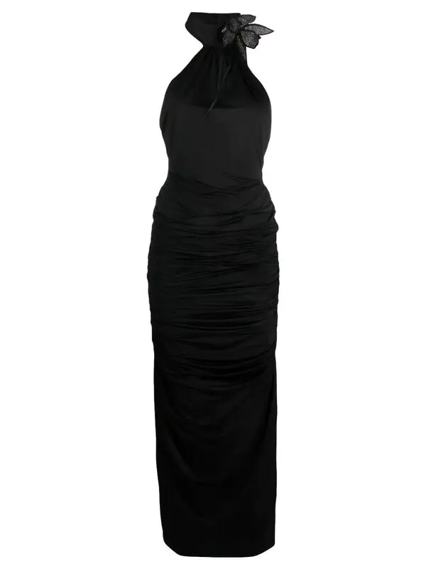 Giuseppe Di Morabito Halterneck Gown - Black