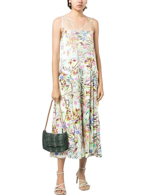 BAMBAH Sarah Floral-print Midi Dress - Multicolour