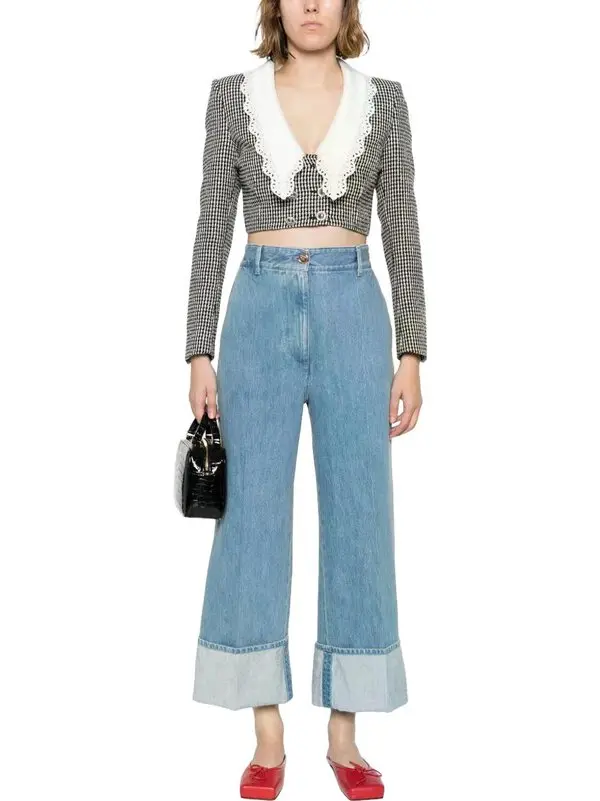 PATOU Iconic Cuffed Jeans - Blue