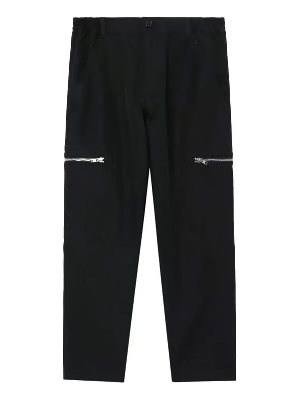 Comme Des Garçons Zip-pocket Tailored Trousers - Blue