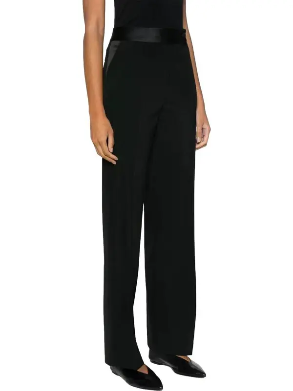 Antonelli Firenze Asymmetric Front-button Tailored Trousers - Black