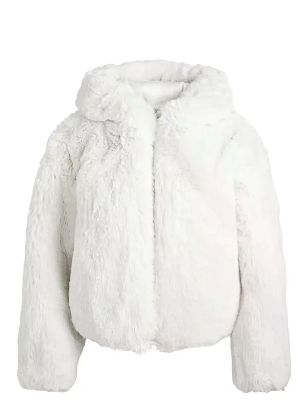 Alice + Olivia Faux-fur Hooded Jacket - Neutrals
