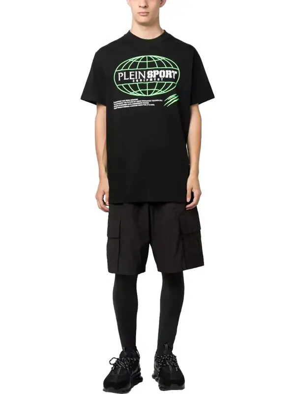 PLEIN SPORT Ss Global Express Edition T-shirt - Black